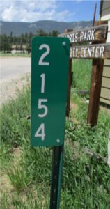 Green Address Sign without hardware. | Harris Park Metropolitan ...